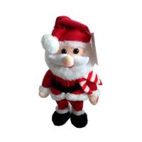China Wholesale Singing Dancing Plush Santa Man Christmas Toy 30cm PP Cotton Filled for sale