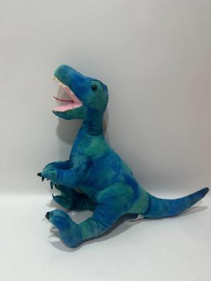 China 36cm Tie-Dye T-Rex Dinosaur Plush Toy 100% PP Cotton Stuffed Animal for Kids for sale