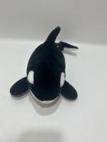 China 35cm Black Dolphin Plush Toy 100% PP Cotton Soft Stuffed Animal Gift for Kids for sale