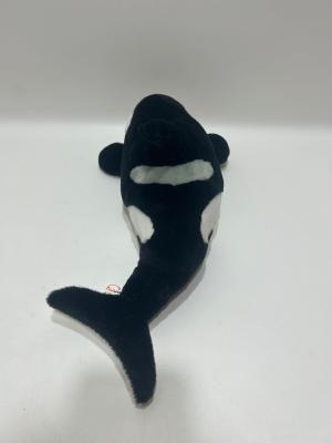 China 35cm Black Dolphin Plush Toy 100% PP Cotton Soft Stuffed Animal Gift for Kids for sale