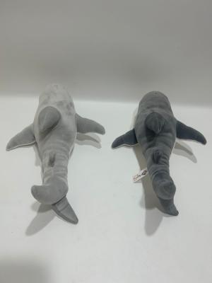 China Grey Shark Plush Toy 100% PP Cotton Soft Stuffed Animal Gift for Kids 30cm for sale