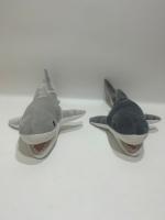 China Grey Shark Plush Toy 100% PP Cotton Soft Stuffed Animal Gift for Kids 30cm for sale
