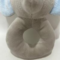 China Plush Ring Elephant Rattle Toy Soft Baby Stuffed Animal 25cm Handmade BSCI Certified for sale