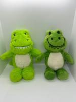 China 12 Inch Baby Plush Dinosaur T-Rex Toy with Crinkle and Rattle BSCI Factory for sale