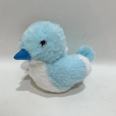 China Fluffy Vivid Plush Blue Pigeon with Sound Animated Bird Toy - 60-70 Day Delivery BSCI Factory for sale