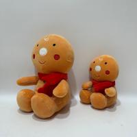 China Super Soft Gingerbread Man Plush Toy 32cm Adorable Christmas Gift with Red Scarf for sale
