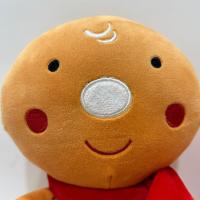 China Super Soft Gingerbread Man Plush Toy 32cm Adorable Christmas Gift with Red Scarf for sale