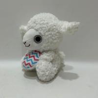 China 15CM Plush Toy Lamb Stuffed Animal with Colorful Eggs - Easter Gift with 100% PP Cotton Filling for sale