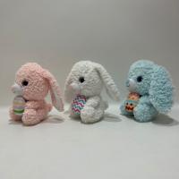China 15CM Sonny Rabbit Plush Toy with Colorful Eggs - Customizable Easter Stuffed Animal with 100% PP Cotton Filling for sale