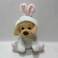 China 28CM Plush Toy Puppy in White Bunny Costume - 20CM Size with Custom Colors and US/EU/Canada Safety Compliance for sale