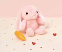 China 100% PP Cotton Filled Rabbit Key Chain with Music Box 3 Colors Plush Keyring for sale