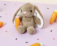 China 100% PP Cotton Filled Rabbit Key Chain with Music Box 3 Colors Plush Keyring for sale