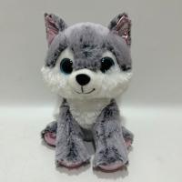 China 2024 Big Eyes Series Sitting Husky Plush Toy with 100% PP Cotton Filling and EU Safety Standards from BSCI Factory for sale