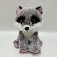 China 2024 Big Eyes Series Sitting Raccoon Plush Toy with 60-70 Day Delivery and EU Safety Standards from BSCI Factory for sale