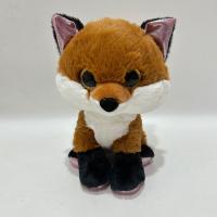 China 2024 Big Eyes Series Sitting Fox Plush Toy with 100% PP Cotton Filling and EU Safety Certification - 60-70 Day Delivery for sale