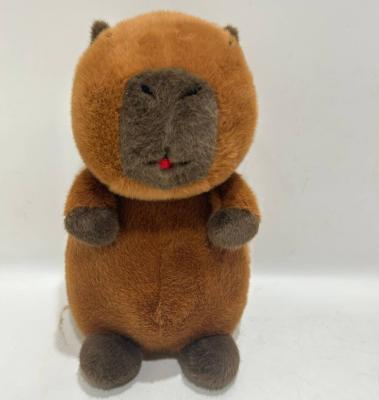 China Custom Lifelike Sitting Capybara Stuffed Toy 30cm Plush BSCI Audit Soft PP Cotton Filling for sale