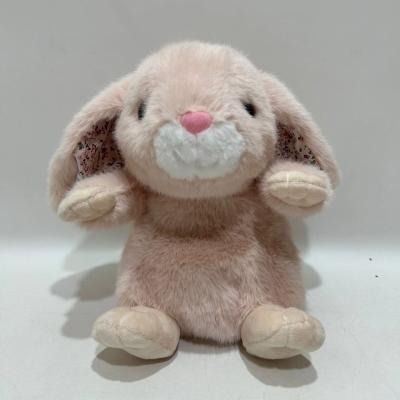China Light Up Plush Bunny with Lullaby Toy High Quality Soft PP Cotton Filling Safe Baby Gift 2 AAA Batteries for sale