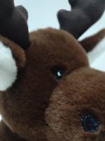 China Realistic Deer Stuffed Animal Plush Toy 100% PP Cotton Soft Cuddly Doll Holiday Gift for Kids for sale