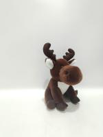China Realistic Deer Stuffed Animal Plush Toy 100% PP Cotton Soft Cuddly Doll Holiday Gift for Kids for sale