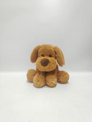 China Microwave Heated Dog Plush Toy 100% PP Cotton Filling Soft Plush Doll for Kids for sale