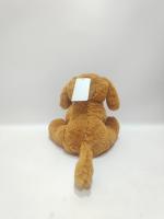 China Microwave Heated Dog Plush Toy 100% PP Cotton Filling Soft Plush Doll for Kids for sale