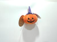China Halloween Pumpkin Keychain Backpack Pendant - 10cm Plush Stuffed Ghost with PP Cotton Filling for sale