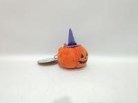 China Halloween Pumpkin Keychain Backpack Pendant - 10cm Plush Stuffed Ghost with PP Cotton Filling for sale