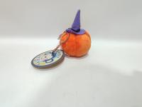 China Halloween Pumpkin Keychain Backpack Pendant - 10cm Plush Stuffed Ghost with PP Cotton Filling for sale