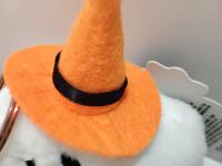 China Halloween White Ghost Plush Keychain 10cm - PP Cotton Filling, Pull-On Closure for Bag Decoration for sale