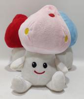 China Moving Mushroom Plush Toy 3 Color Record Electric Soft Doll 100% PP Cotton for sale