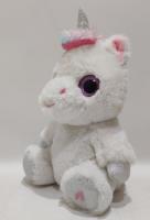 China Unicorn Electric Plush Toy with LED Eyes and Music 30cm Singing Stuffed Animal for sale