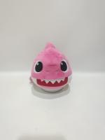 China Cute Shark Baby Electric Plush Toy Spinning Singing Light Up 3 AA Battery for sale
