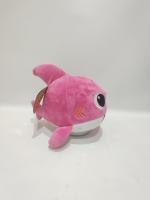 China Cute Shark Baby Electric Plush Toy Spinning Singing Light Up 3 AA Battery for sale