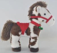 China Musical Walking Horse Plush Toy with Recording Repeating Function BSCI Factory 30cm for sale