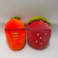 China Customizable Strawberry Plush Toy with Zipper and Hidden Pig Design 30cm for sale