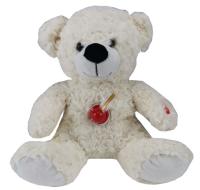 China LED Light Up Plush Teddy Bear with Projection and Lullaby 30cm Singing Stuffed Animal Toy for sale