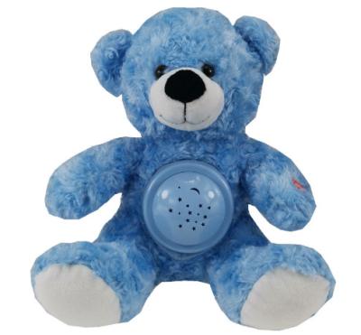 China LED Stuffed Animal Plush Teddy Bear with Projection Light and Lullaby 30cm for sale