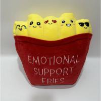 China Emotional Fries 35cm Cute Support Pillow Cushion Home Decoration Cuddly Plush Toy for sale