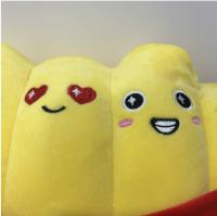 China Emotional Fries 35cm Cute Support Pillow Cushion Home Decoration Cuddly Plush Toy for sale