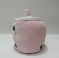 China Custom Logo Double-Sided Reversible Color Milk Tea Cup Plush Toy for sale