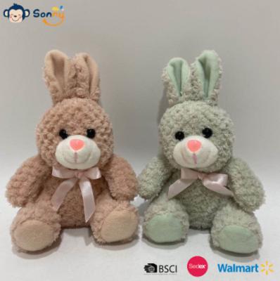 China Wholesale 2 Color Plush Rabbit Toy Stuffed Bunny 30cm Soft PP Cotton Filling for sale