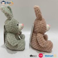 China Wholesale 2 Color Plush Rabbit Toy Stuffed Bunny 30cm Soft PP Cotton Filling for sale