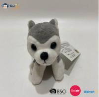 China Lifelike Husky Plush Toy 40cm Soft Simulation Dog Pillow Cartoon Plush Doll for Home Decor for sale