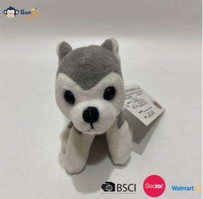 China Lifelike Husky Plush Toy 40cm Soft Simulation Dog Pillow Cartoon Plush Doll for Home Decor for sale