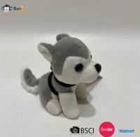 China Lifelike Husky Plush Toy 40cm Soft Simulation Dog Pillow Cartoon Plush Doll for Home Decor for sale