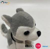 China Lifelike Husky Plush Toy 40cm Soft Simulation Dog Pillow Cartoon Plush Doll for Home Decor for sale