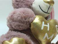 China Wholesale Valentine Plush Teddy Bear with Heart 24pcs per Carton Custom OEM for sale