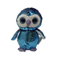 China Hot Selling Voice Recording & Repeating Plush Flip Sequin Penguin Toy for sale
