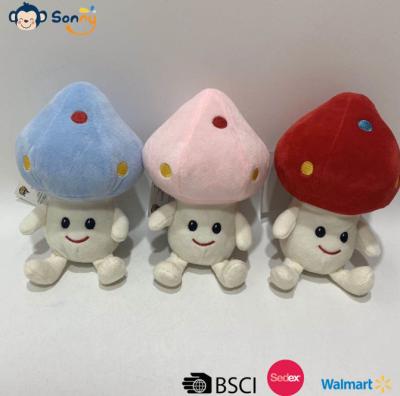 China Recording Mushroom Plush Toy 30cm Left Right Moving Three Color Electric Soft Doll for sale