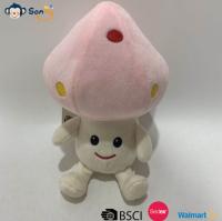 China Recording Mushroom Plush Toy 30cm Left Right Moving Three Color Electric Soft Doll for sale